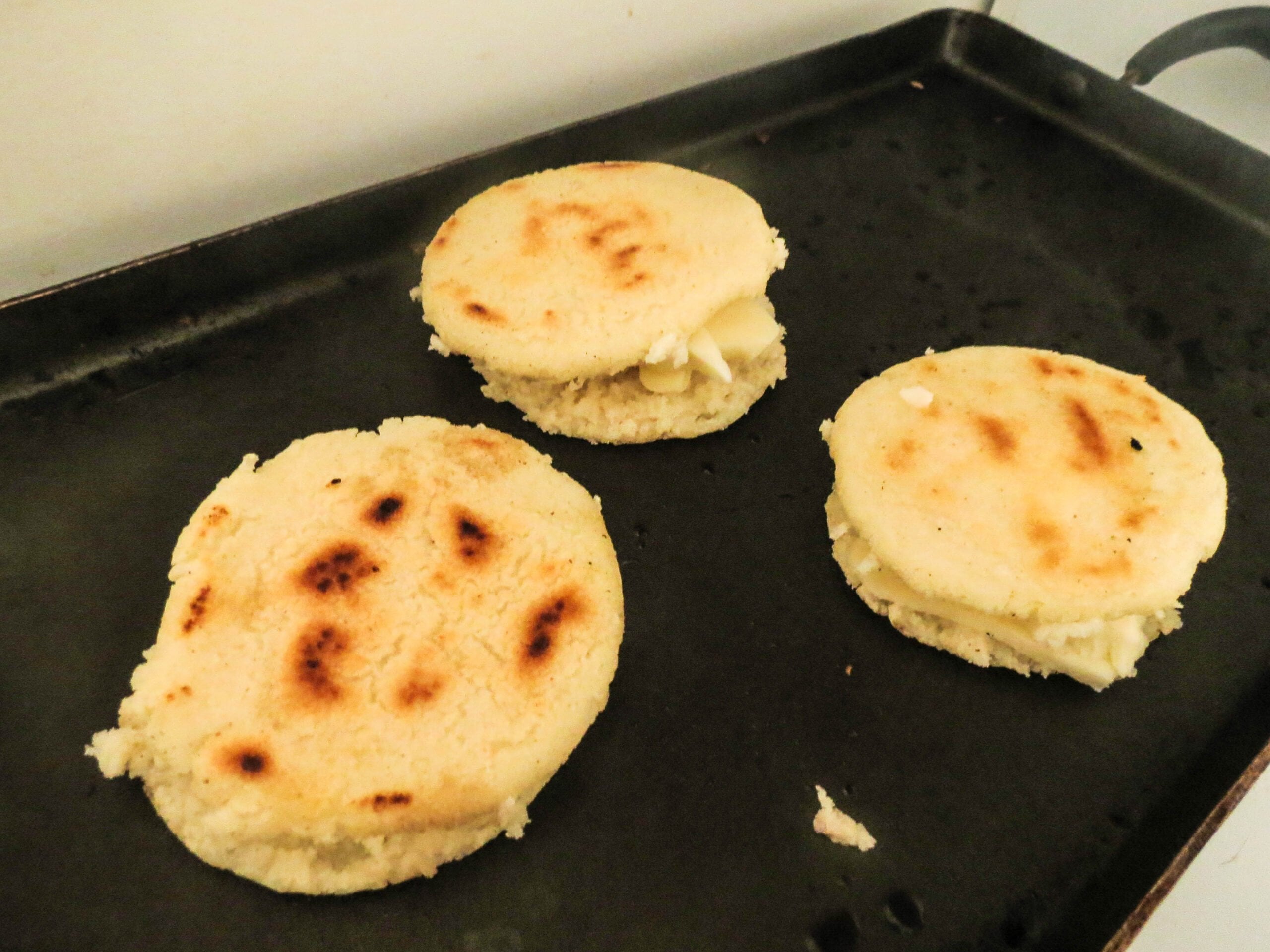 Cheese Stuffed Colombian Arepas - Olivia's Cuisine