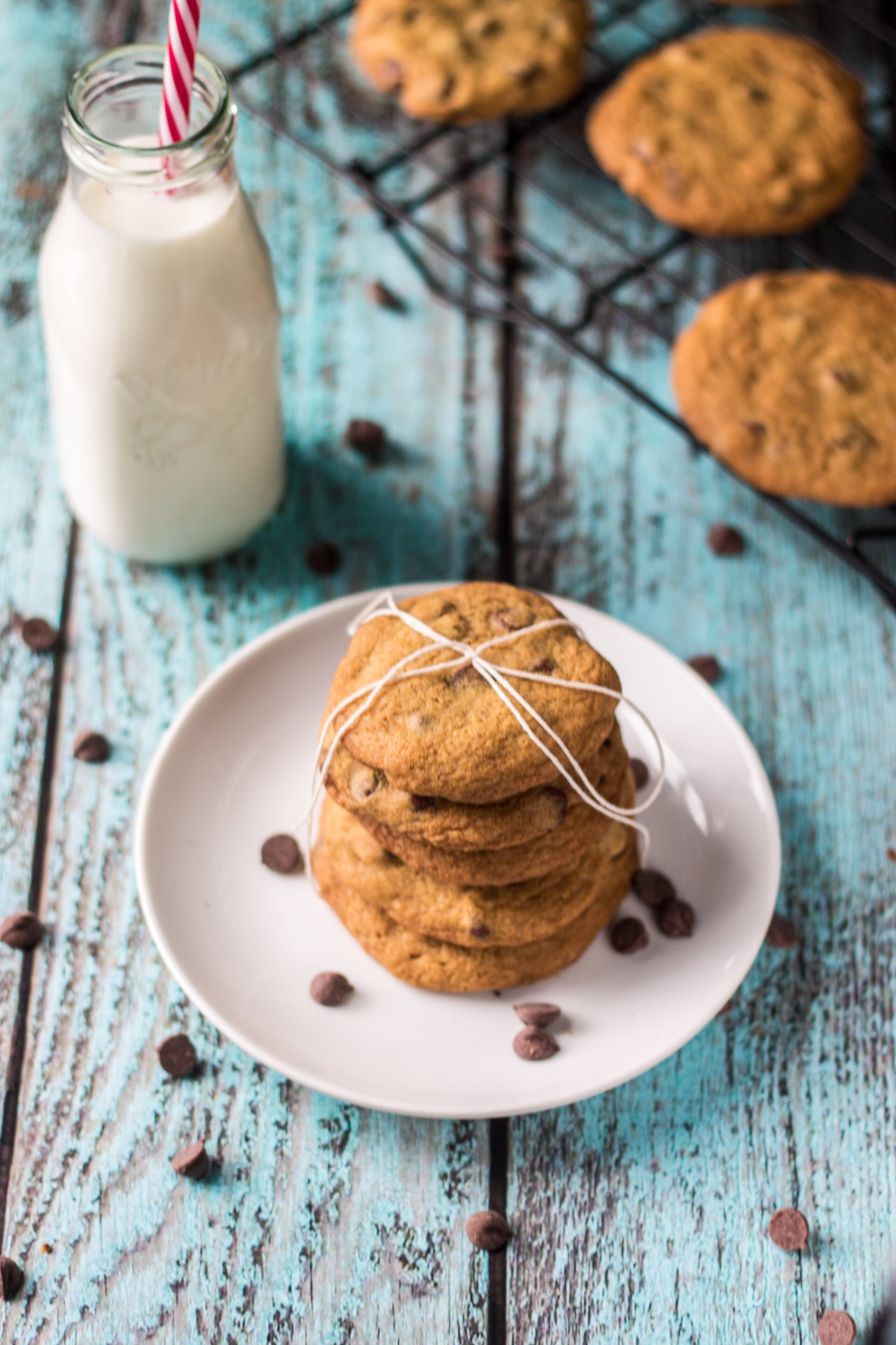 Crispy Chocolate Chip Cookies - Olivia's Cuisine