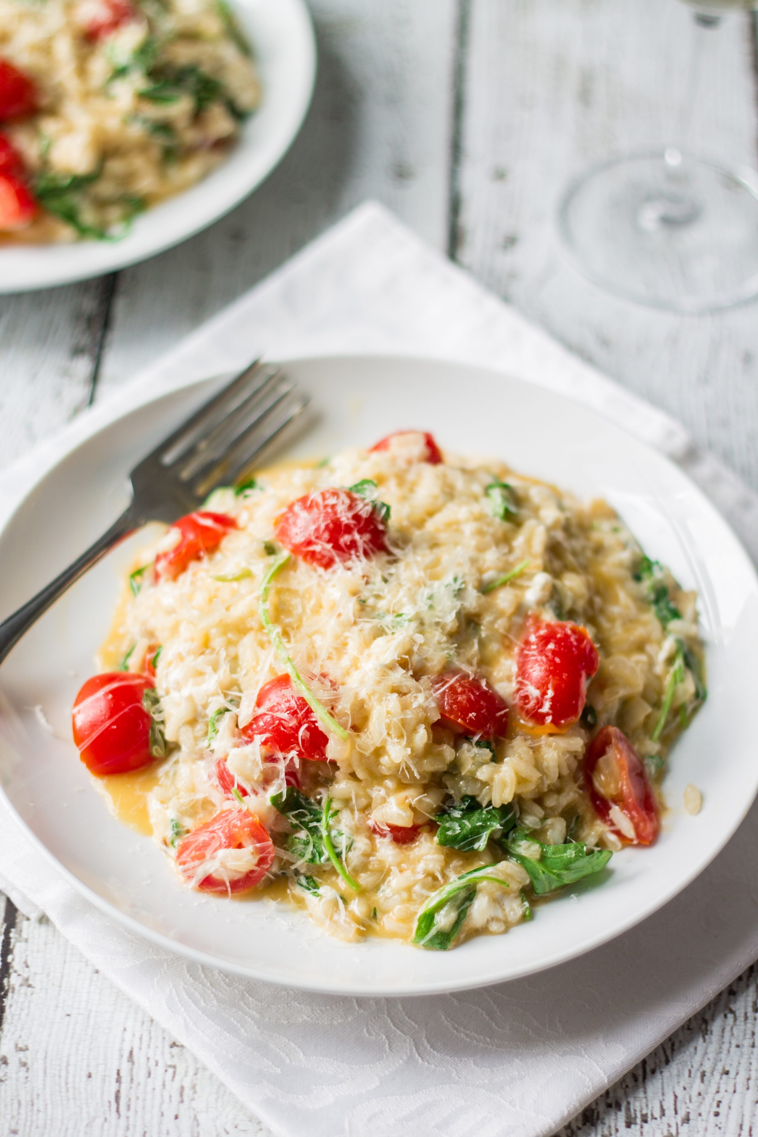 Fresh Tomatoes and Arugula Risotto - Olivia's Cuisine