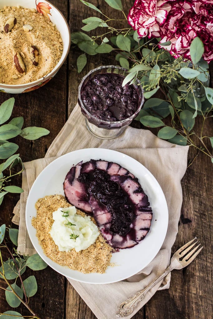 Blueberry Glazed Ham - Olivia's Cuisine