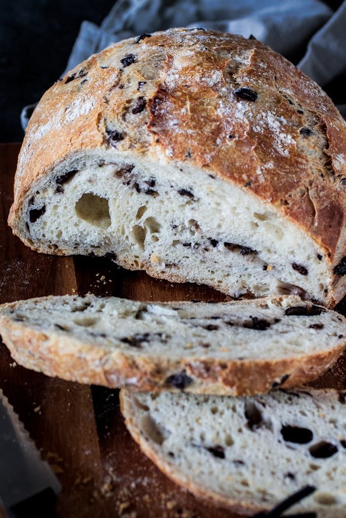 Mediterranean Black Olive Bread - Olivia's Cuisine