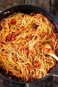 Spaghetti All' Amatriciana - Olivia's Cuisine