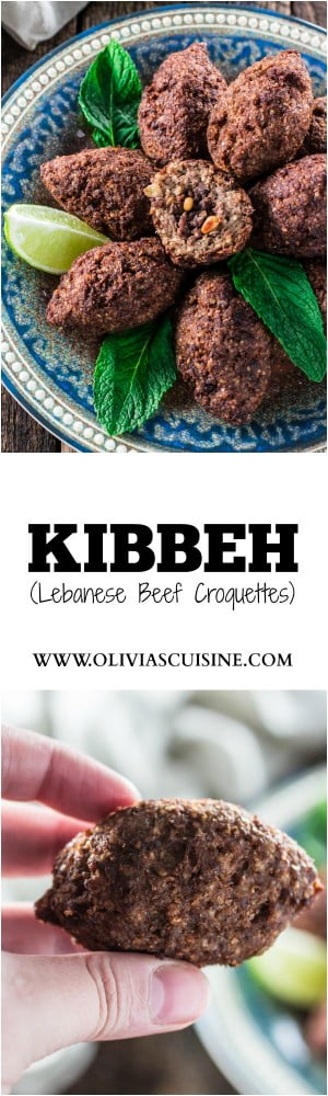 Kibbeh (Lebanese Beef Croquettes) - Olivia's Cuisine