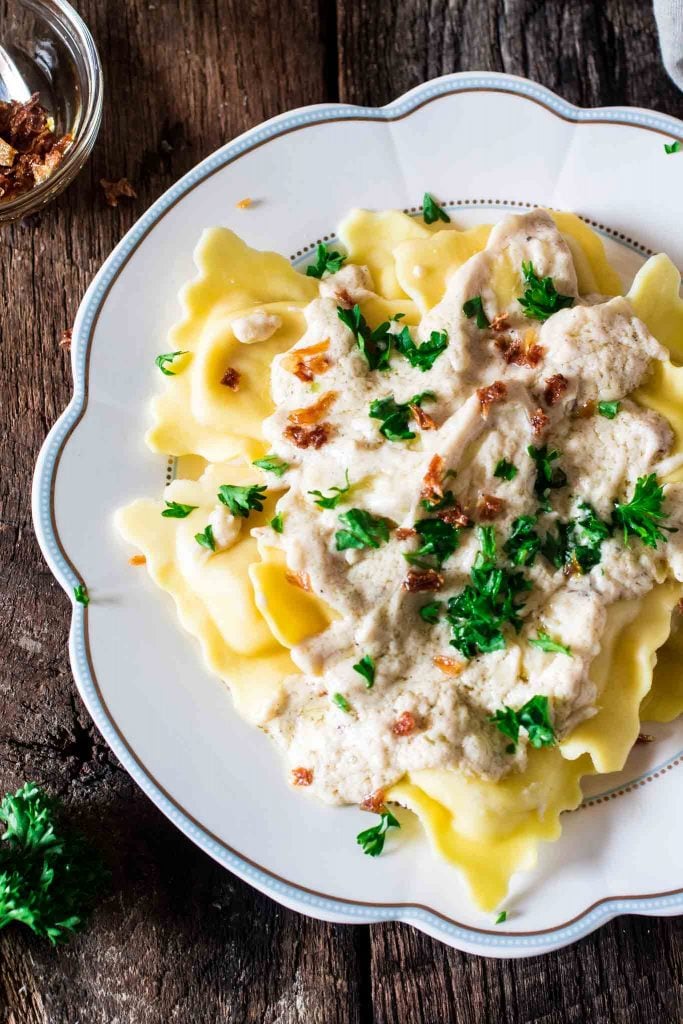 Ravioli in Creamy Truffle Sauce - Olivia's Cuisine
