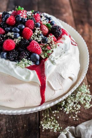 Berry Pavlova - Olivia's Cuisine