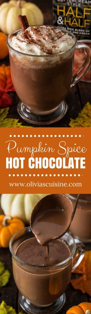 Pumpkin Spice Hot Chocolate - Olivia's Cuisine