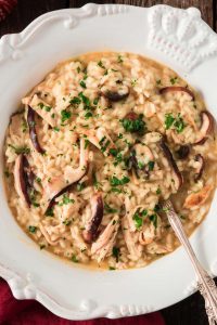 Mushroom and Turkey Risotto - Olivia's Cuisine
