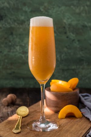 Frozen Peach Bellini - Olivia's Cuisine