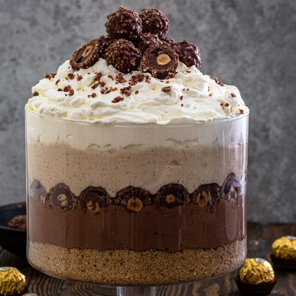 Ferrero Rocher Trifle Dessert Recipe - Olivia's Cuisine