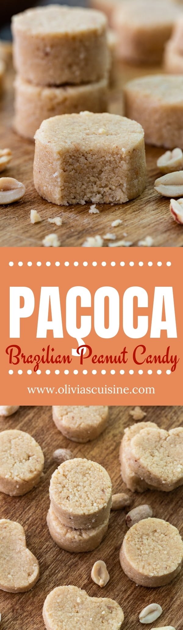 Paçoca (Brazilian Peanut Candy) - Olivia's Cuisine