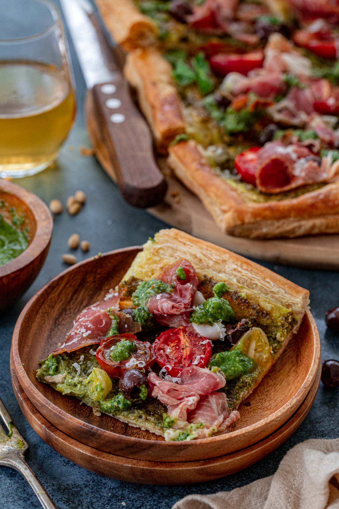 Prosciutto Puff Pastry Tart Recipe - Olivia's Cuisine