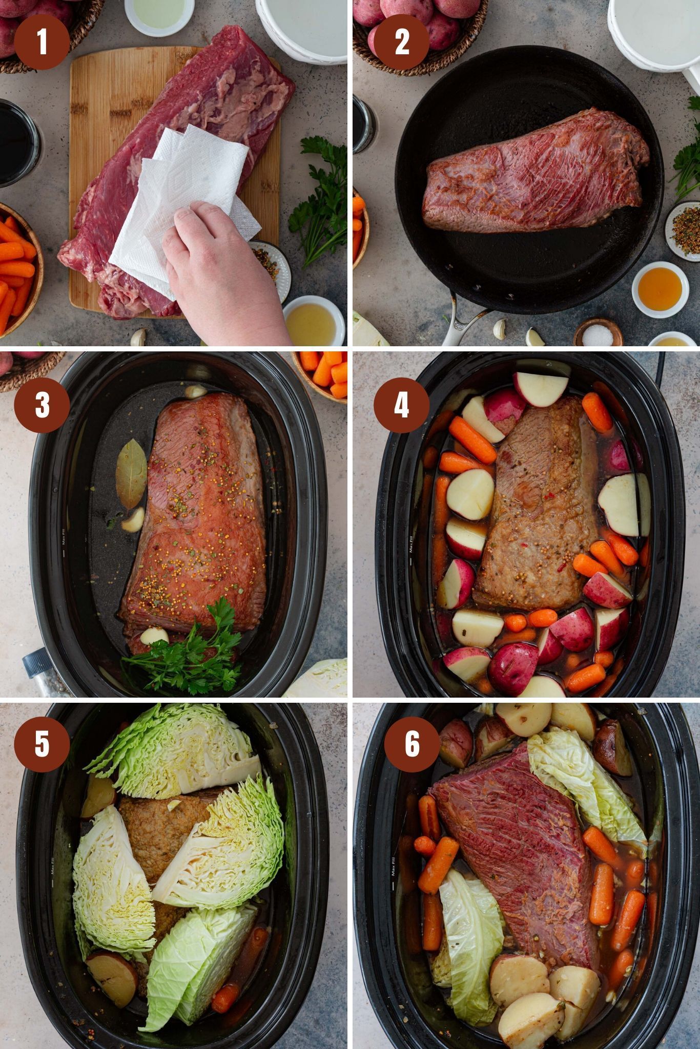 Slow Cooker Corned Beef and Cabbage - Olivia's Cuisine