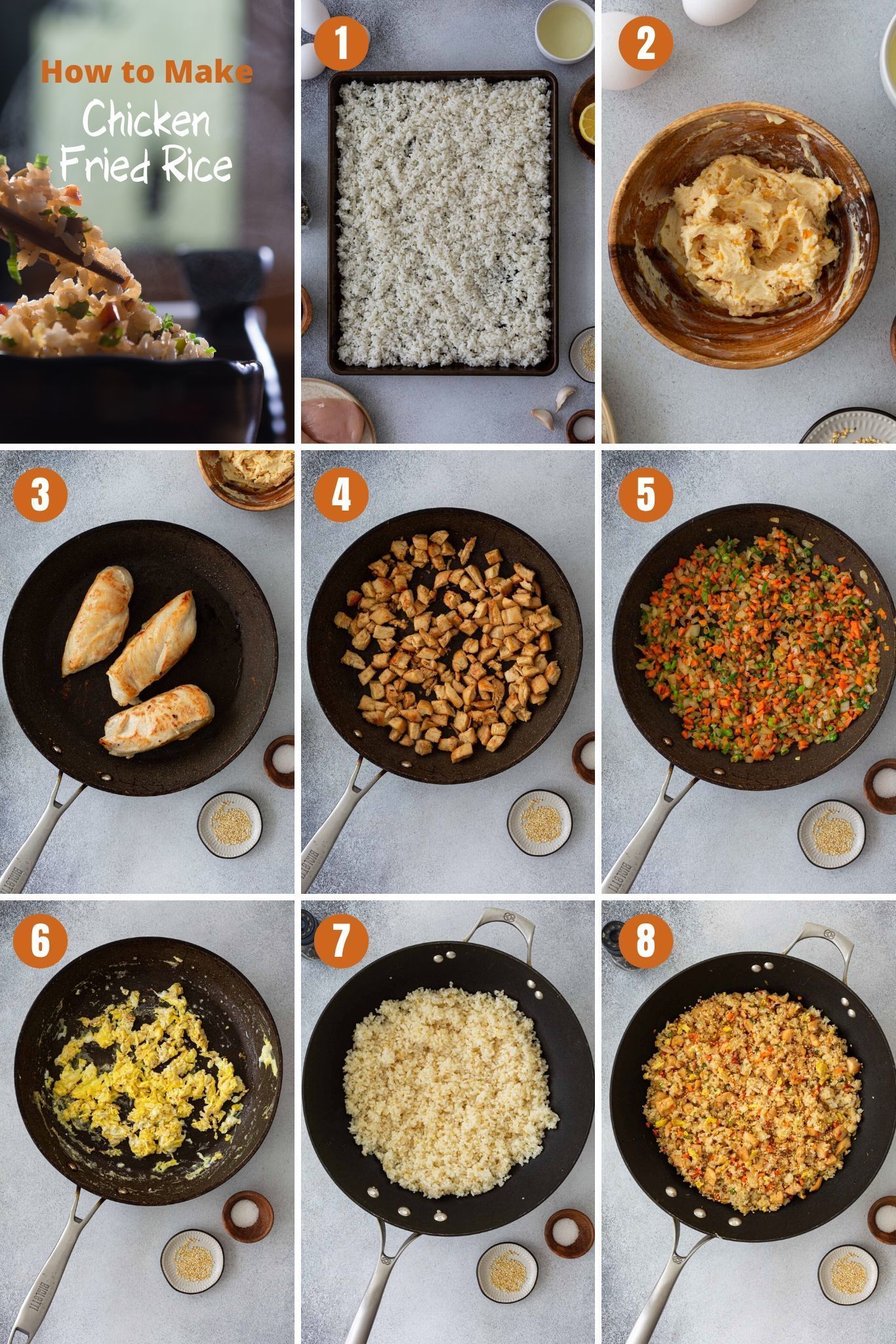 Chicken Fried Rice Recipe (Teppanyaki-Style) - Olivia's Cuisine