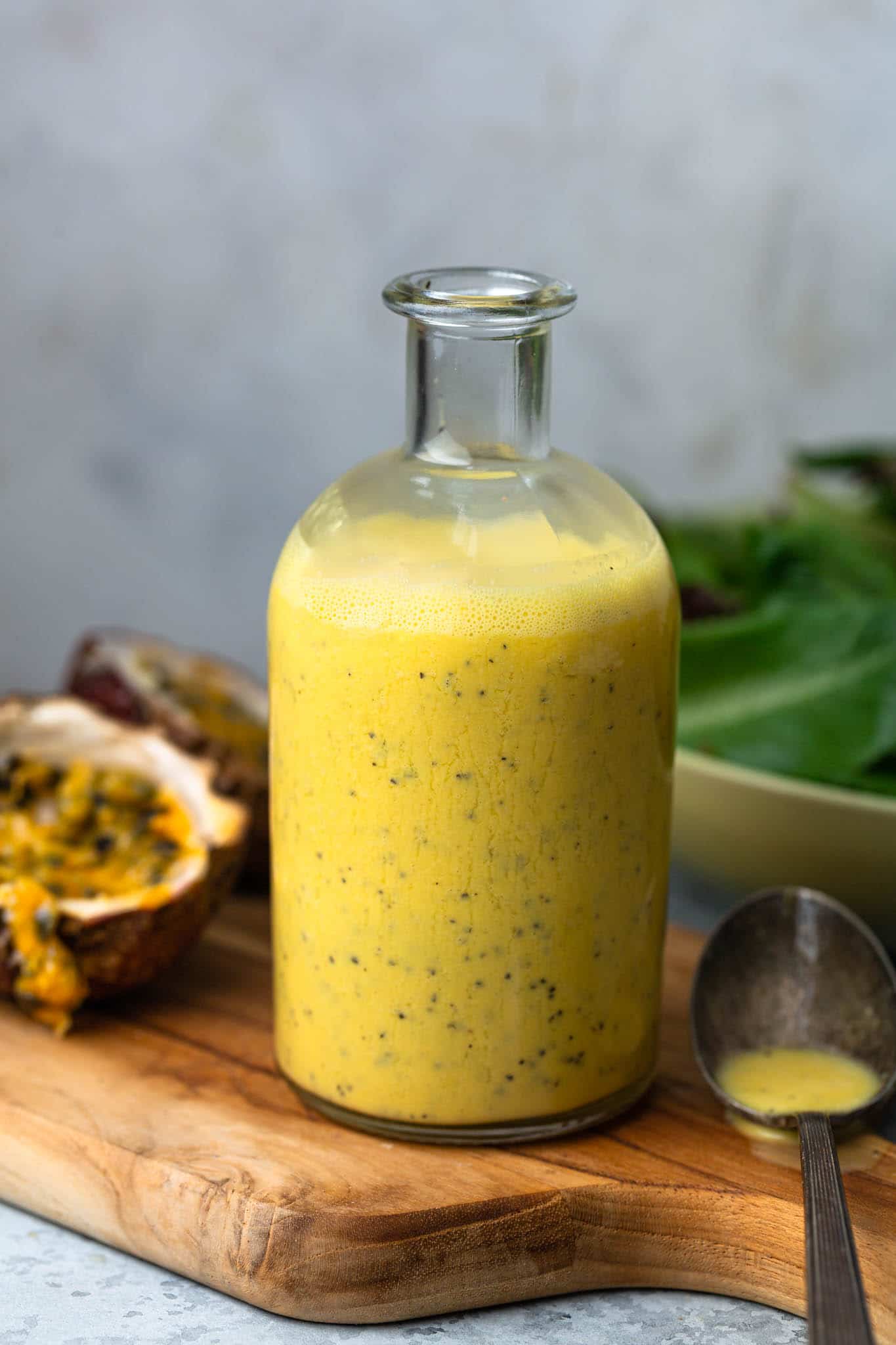 Passion Fruit Vinaigrette Salad Dressing - Olivia's Cuisine