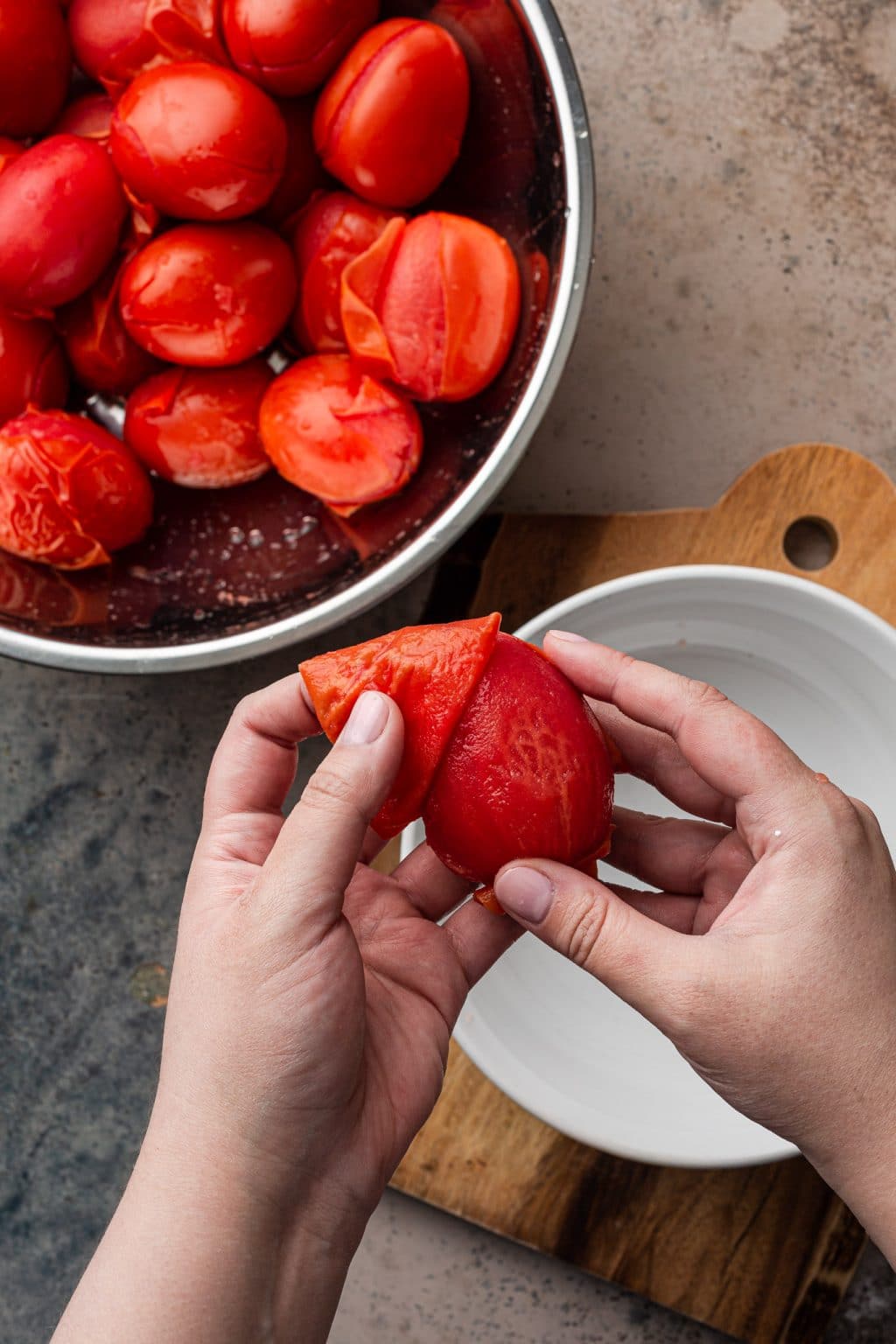 How to peel tomatoes (Blanching Method) - Olivia's Cuisine