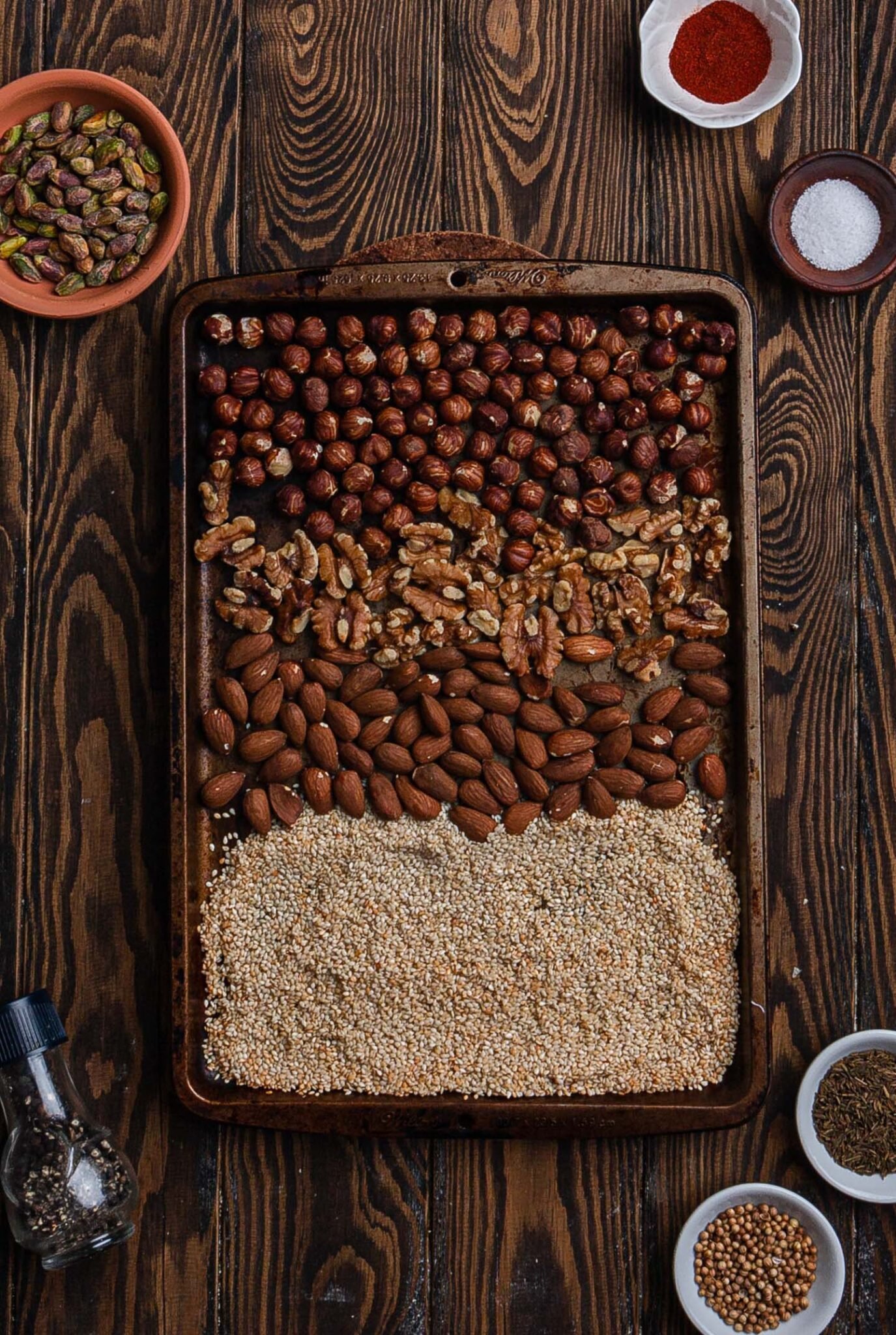 Dukkah (Egyptian Nut and Spice Mix) - Olivia's Cuisine