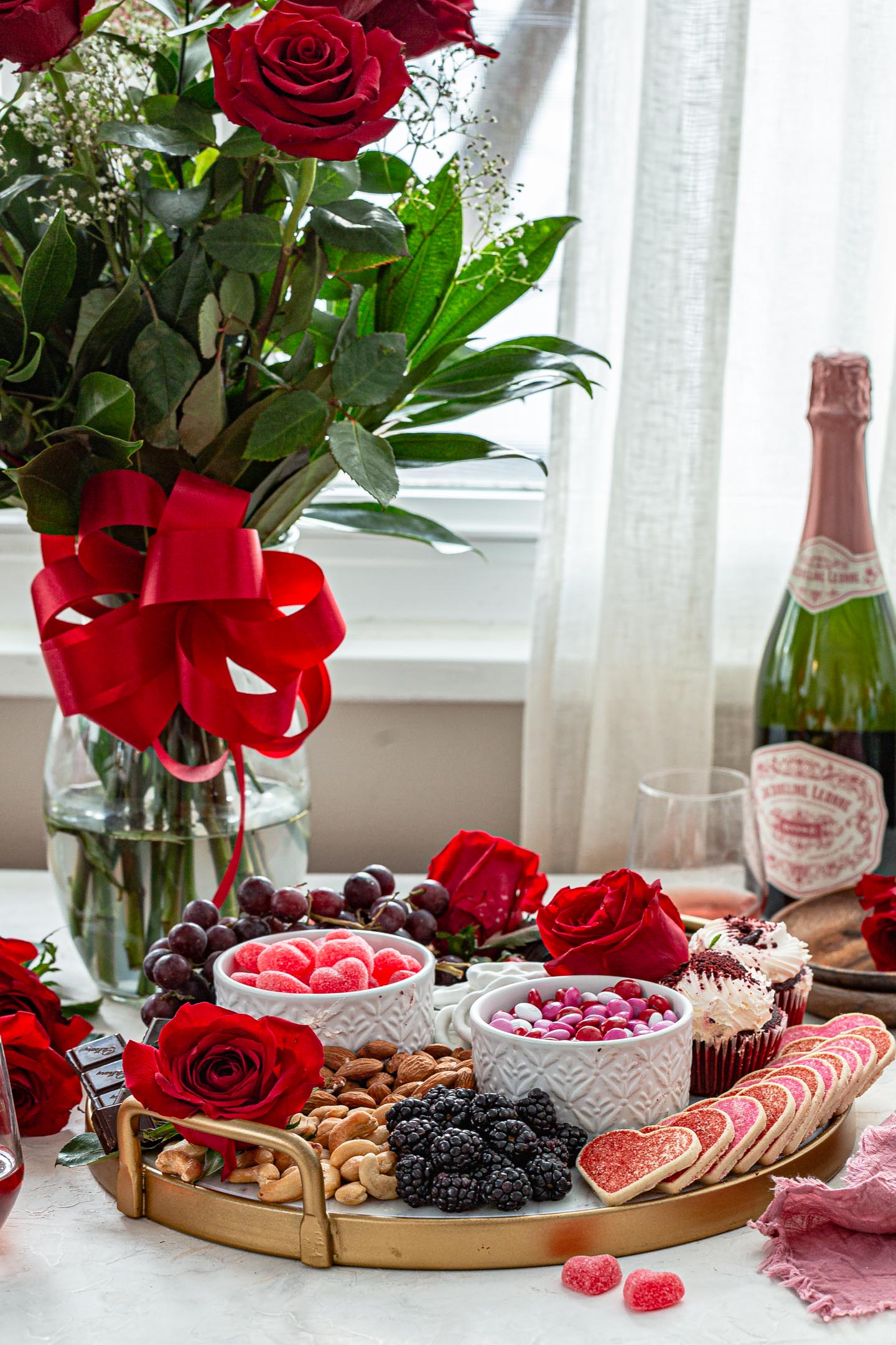 How to Assemble a Valentine's Day Dessert Board - Olivia's Cuisine