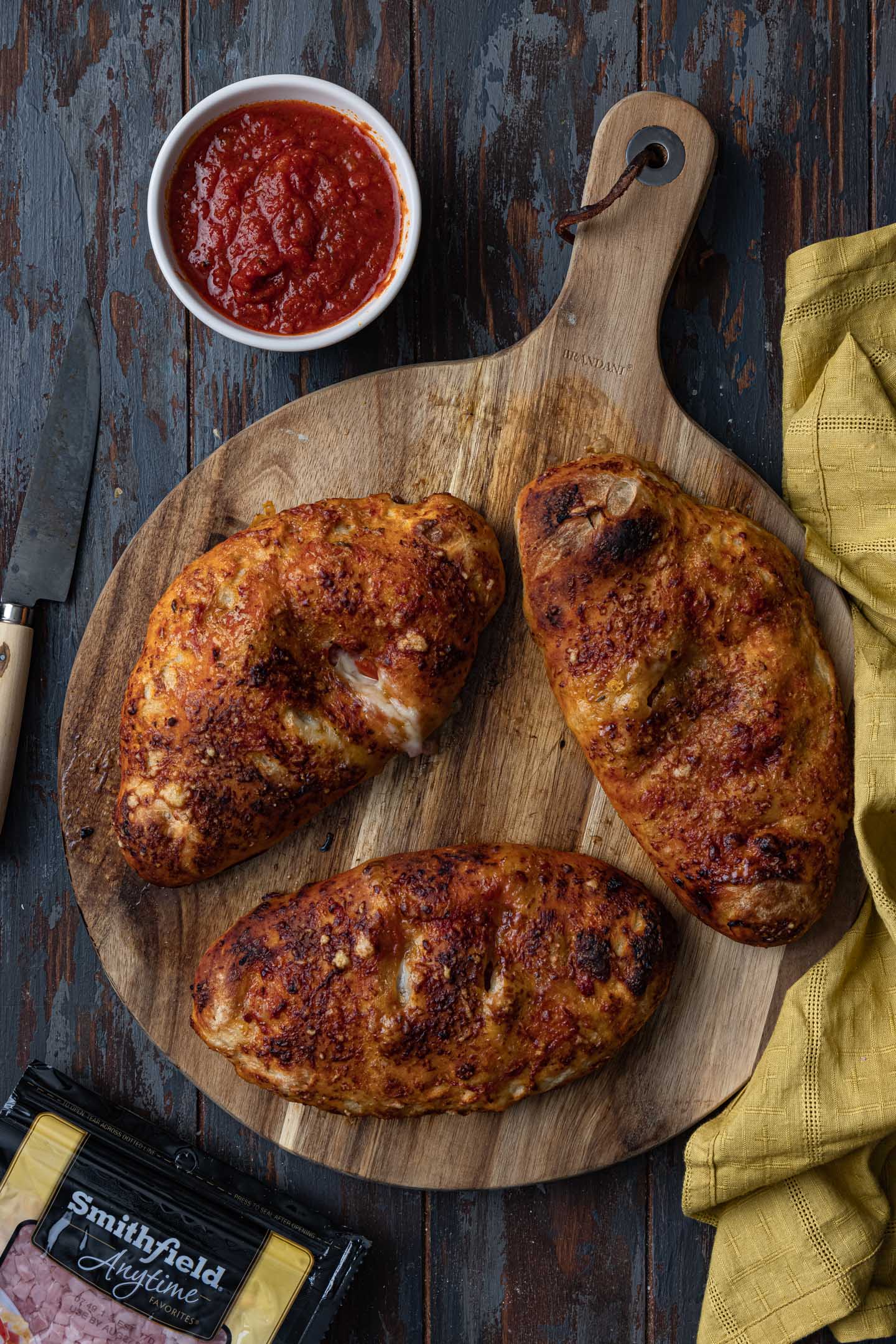 Ham and Cheese Calzone Recipe - Olivia's Cuisine