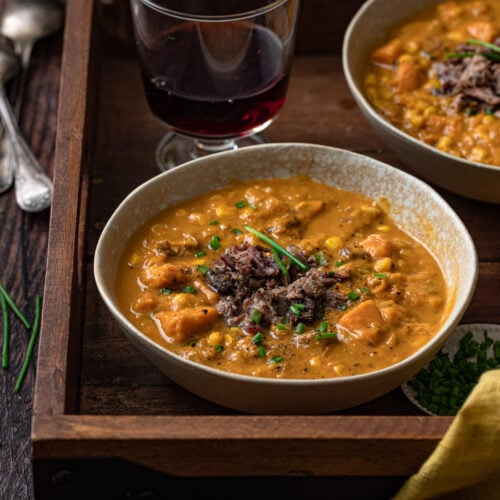 Sweet Potato Chowder with Brisket - Olivia's Cuisine