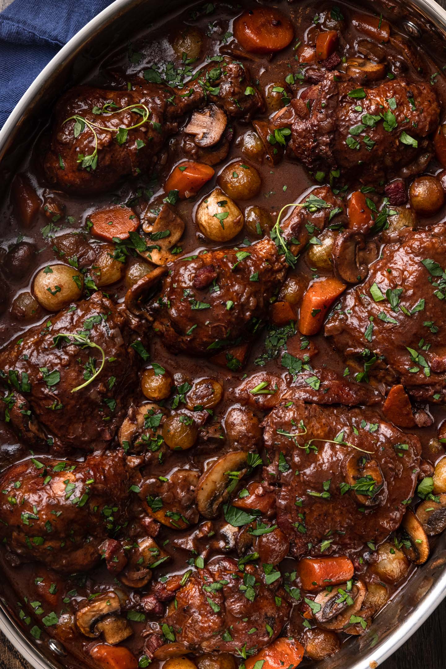 Coq au Vin Recipe (Braised Chicken in Red Wine) - Olivia's Cuisine